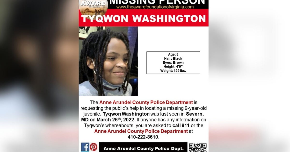 Anne Arundel County Police Seek Missing Boy - CBS Baltimore