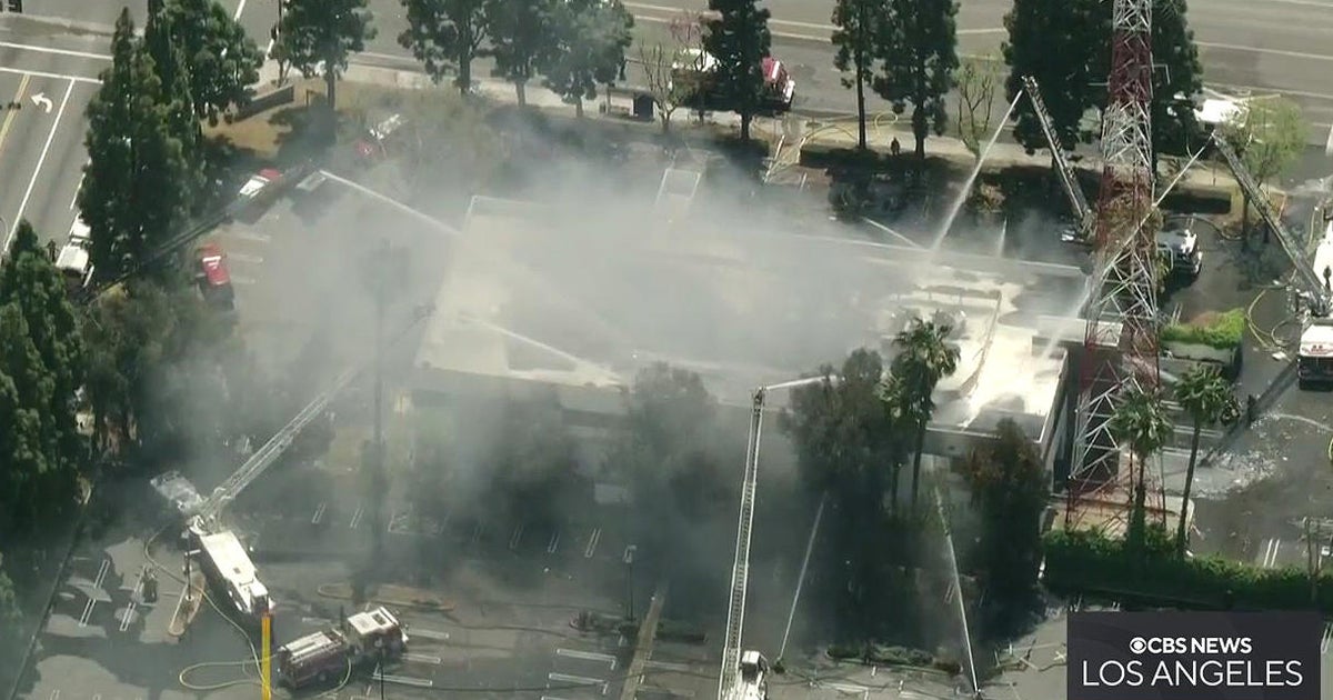 3-alarm fire tears through office building in Garden Grove - CBS Los ...