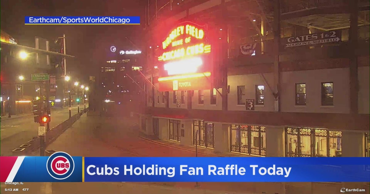 Cubs holding fan raffle Tuesday at Gallagher Way - CBS Chicago