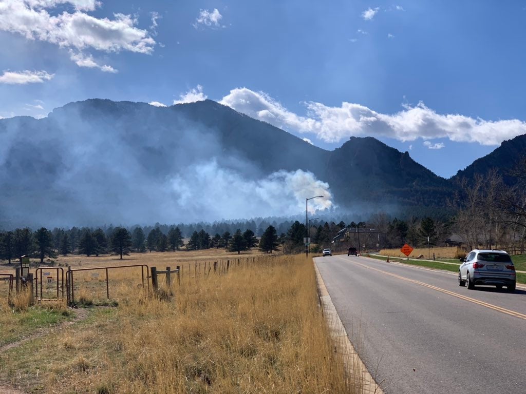 New Fire South Of NCAR Fire Burn Area Now Out - CBS Colorado