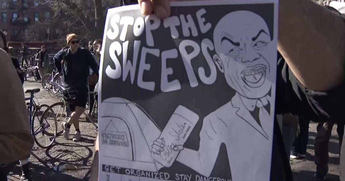Protesters condemn what they call "violent sweeps" of NYC homeless ...