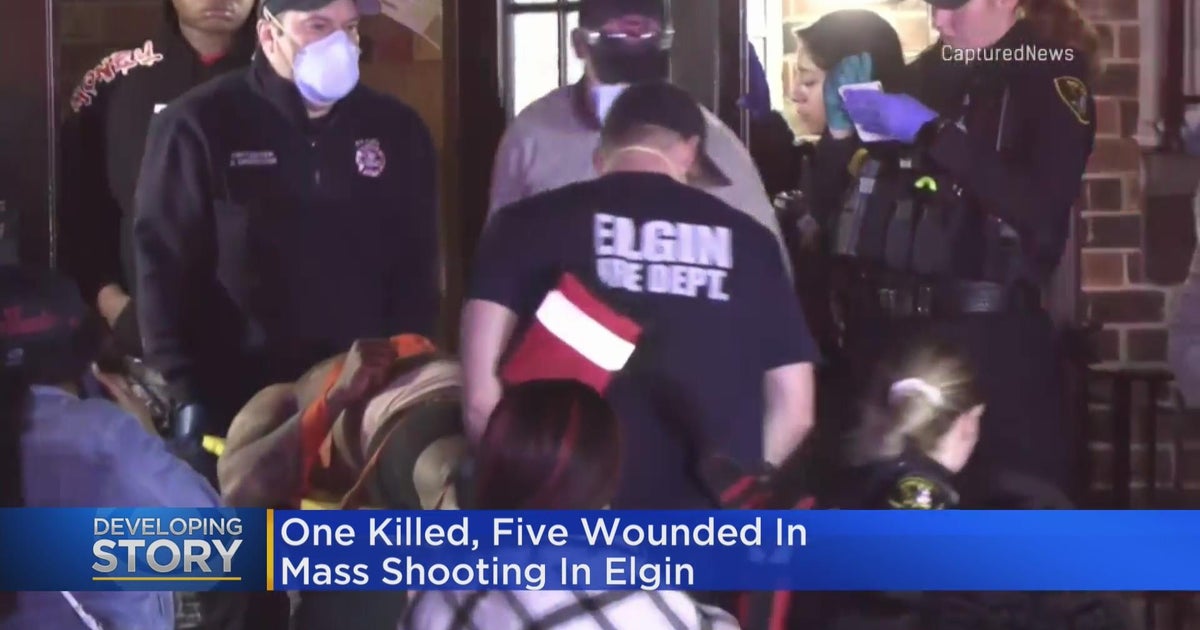 1 dead, 5 wounded after shooting at gathering in Elgin - CBS Chicago