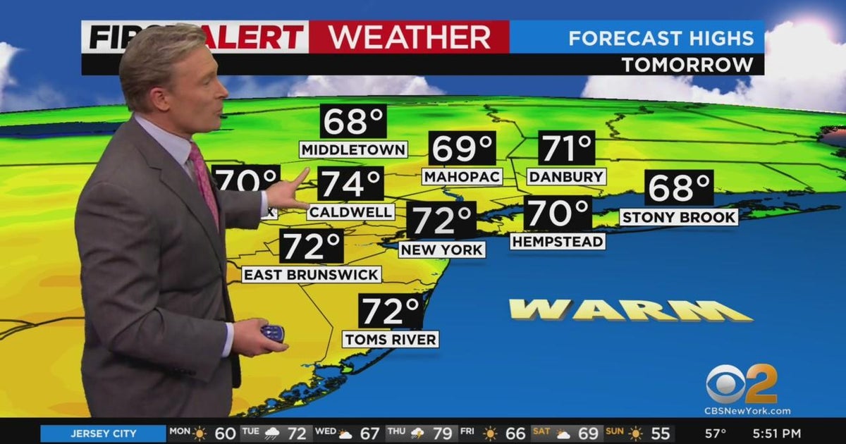 First Alert Weather: CBS2's 4/11 Monday evening update - CBS New York
