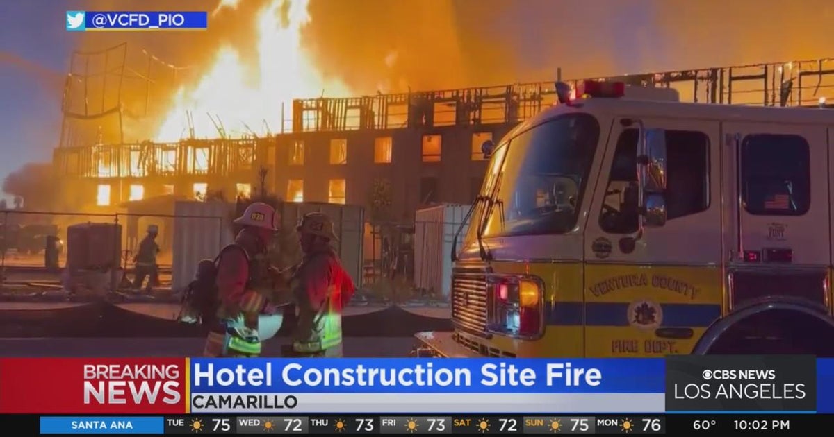 Fire crews get a handle on massive fire in Camarillo - CBS Los Angeles