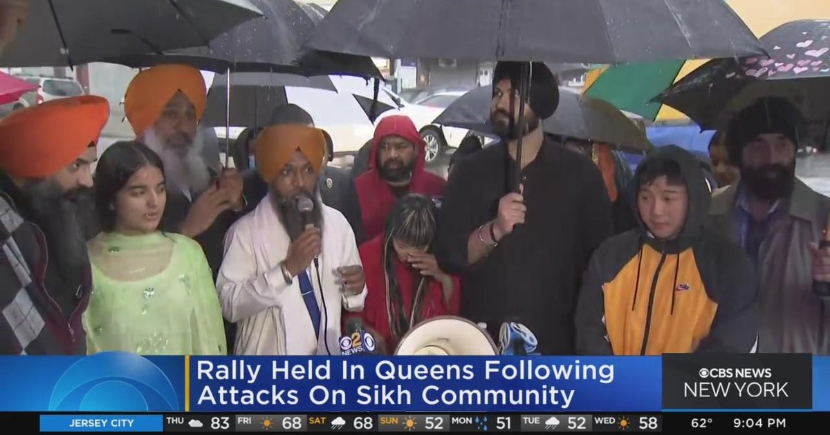 Rally held in Queens following attacks on Sikh community - CBS New York