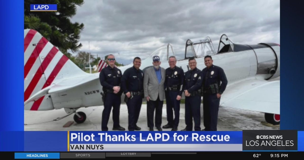 Condor Squadron honors LAPD officers who saved pilot whose plane ...
