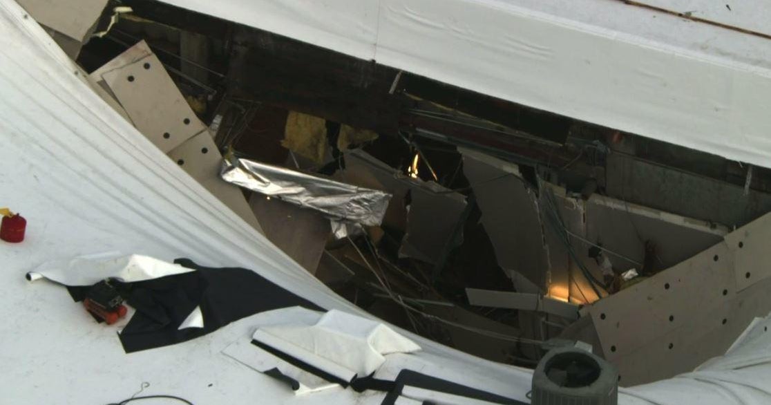 Rain collapses roof of Target store in Alhambra - CBS Los Angeles