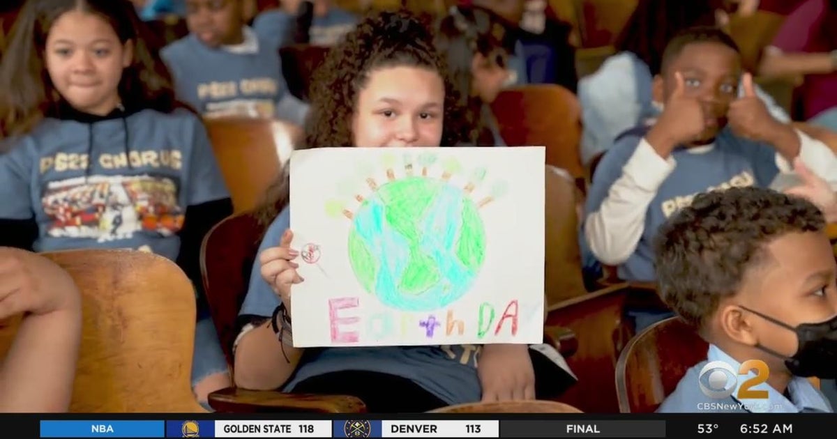 CBS teams up with PS 22 Chorus for Earth Day challenge - CBS New York