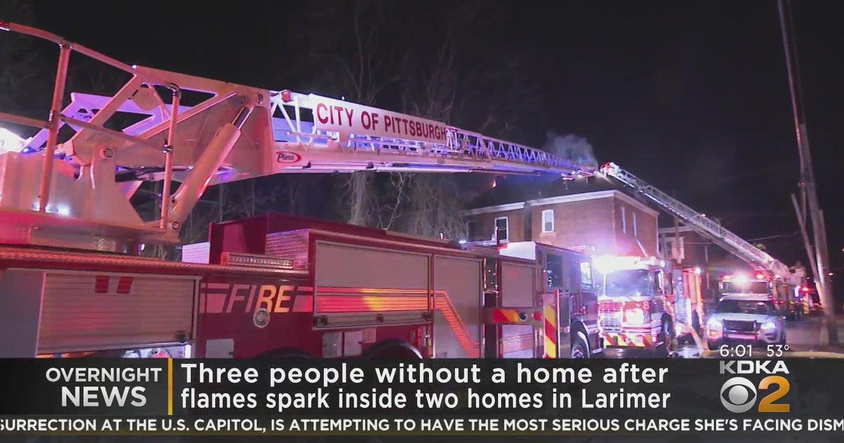 Fire destroys 2 homes in Larimer - CBS Pittsburgh
