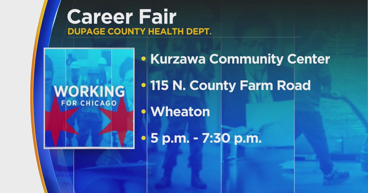 DuPage County Health Department hosting career fair Wednesday - CBS Chicago
