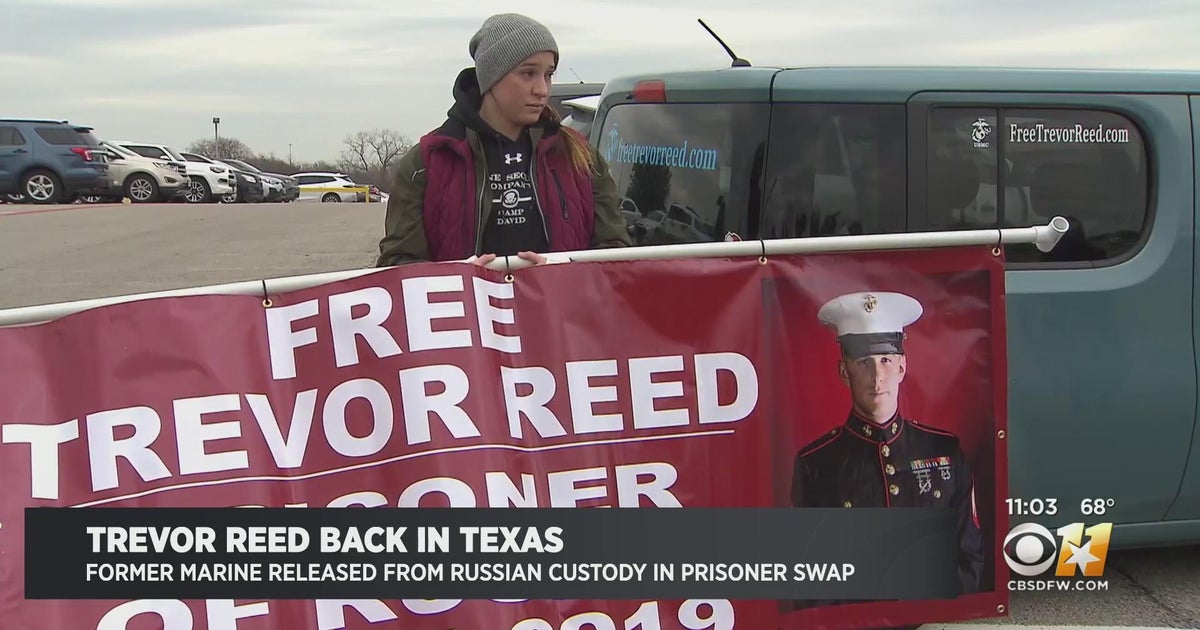 Former U.S. Marine Trevor Reed back in Texas from Russia - CBS Texas