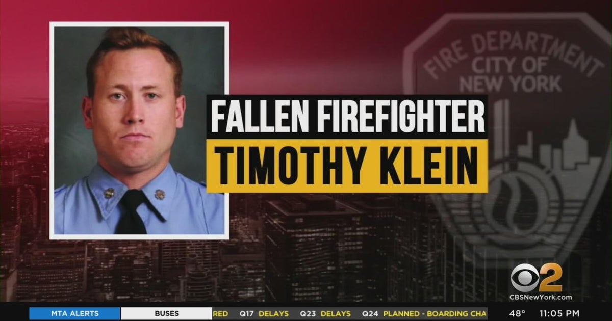 Wake held for fallen FDNY firefighter Timothy Klein - CBS New York
