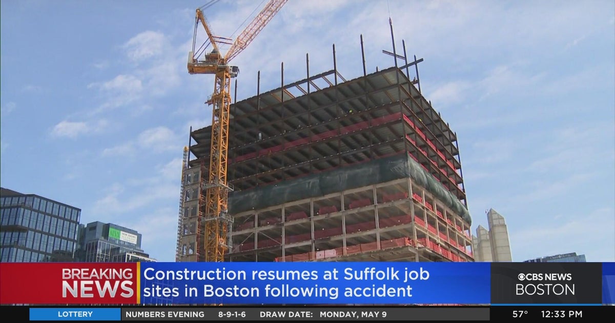 Suffolk construction sites in Boston reopen after safety shutdown - CBS ...