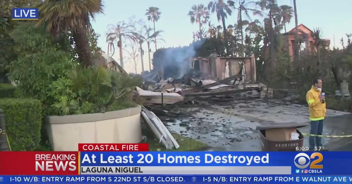 A morning look at the devastation from the Coastal Fire - CBS Los Angeles