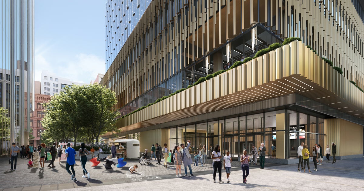 Bedrock Unveils First Look Inside Hudson's Site Development - CBS Detroit