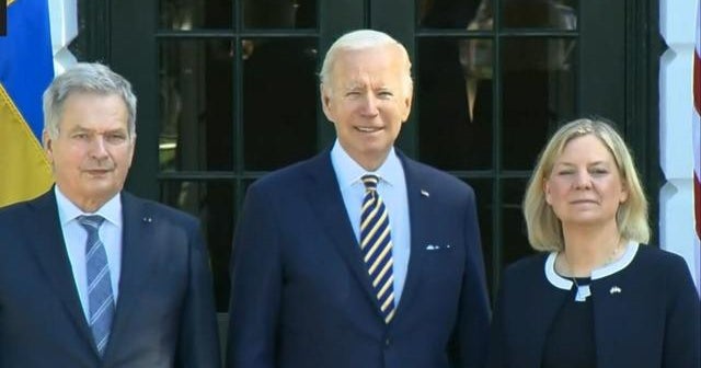 White House welcomes leaders of Sweden and Finland as they bid to join ...