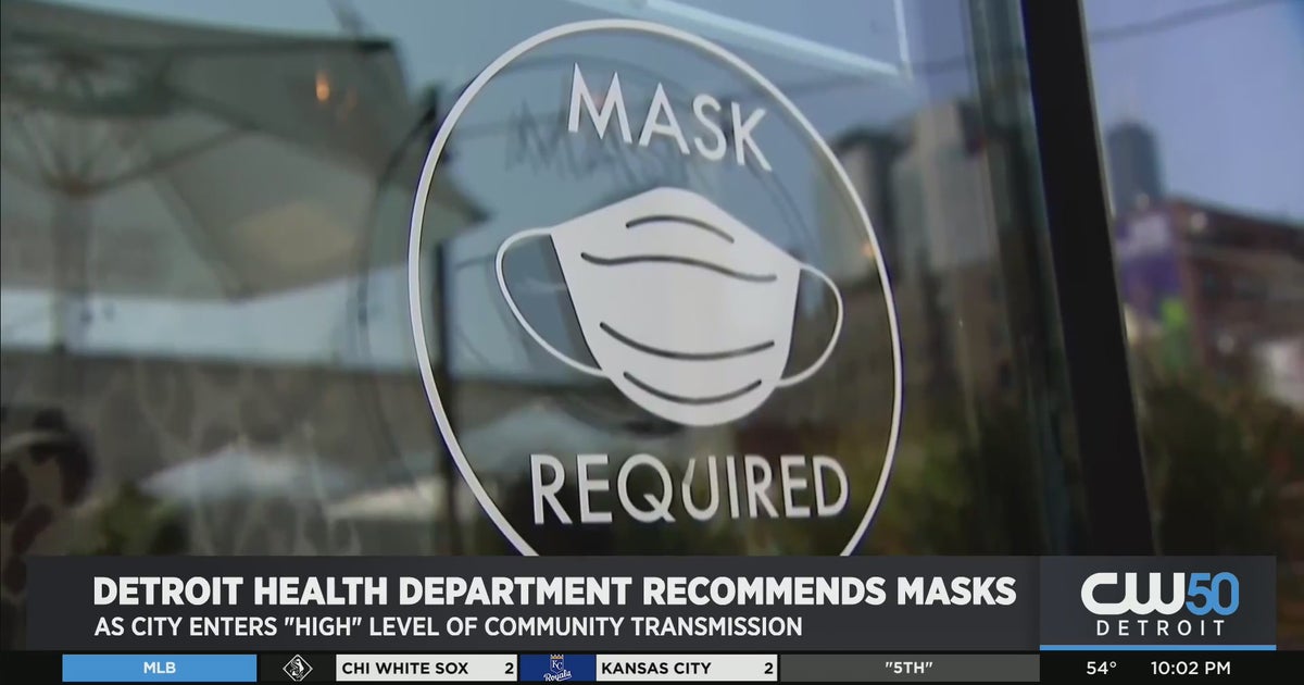 Detroit Health Department Recommends Masks Indoors As City Reaches High ...