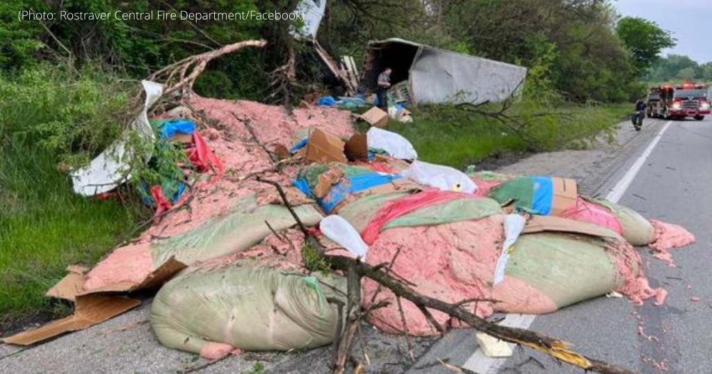 Meat truck crashes on I-70 - CBS Pittsburgh