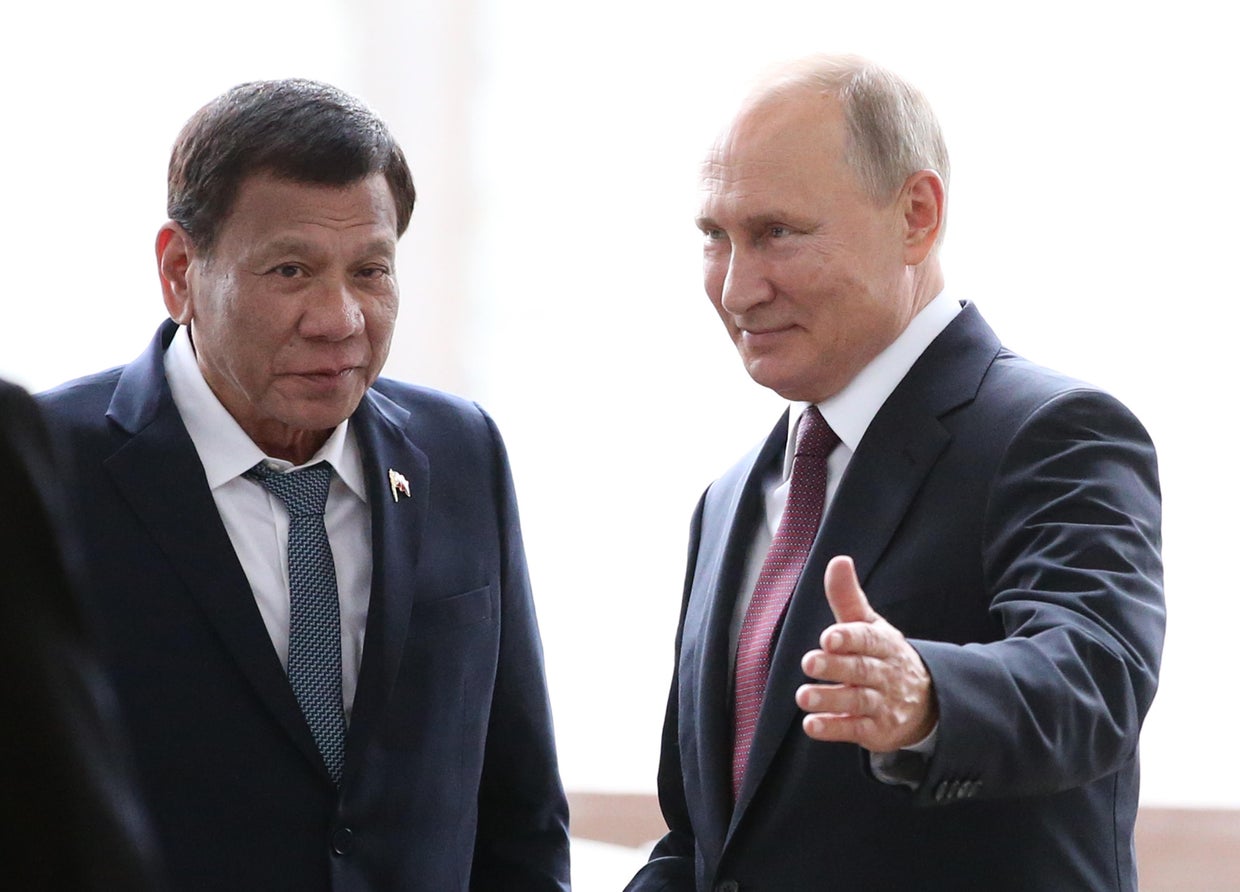 Philippine President Rodrigo Duterte on Russian leader Vladimir Putin ...