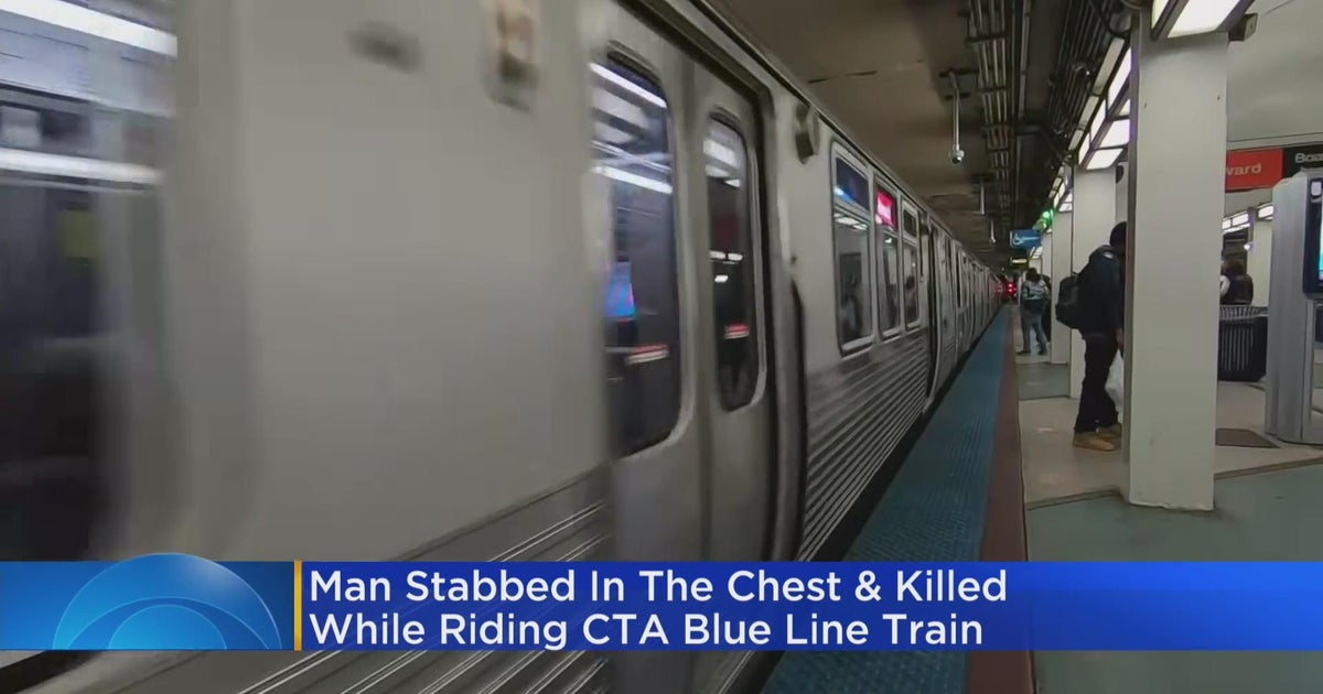 Man dead after stabbing on CTA Blue Line train - CBS Chicago