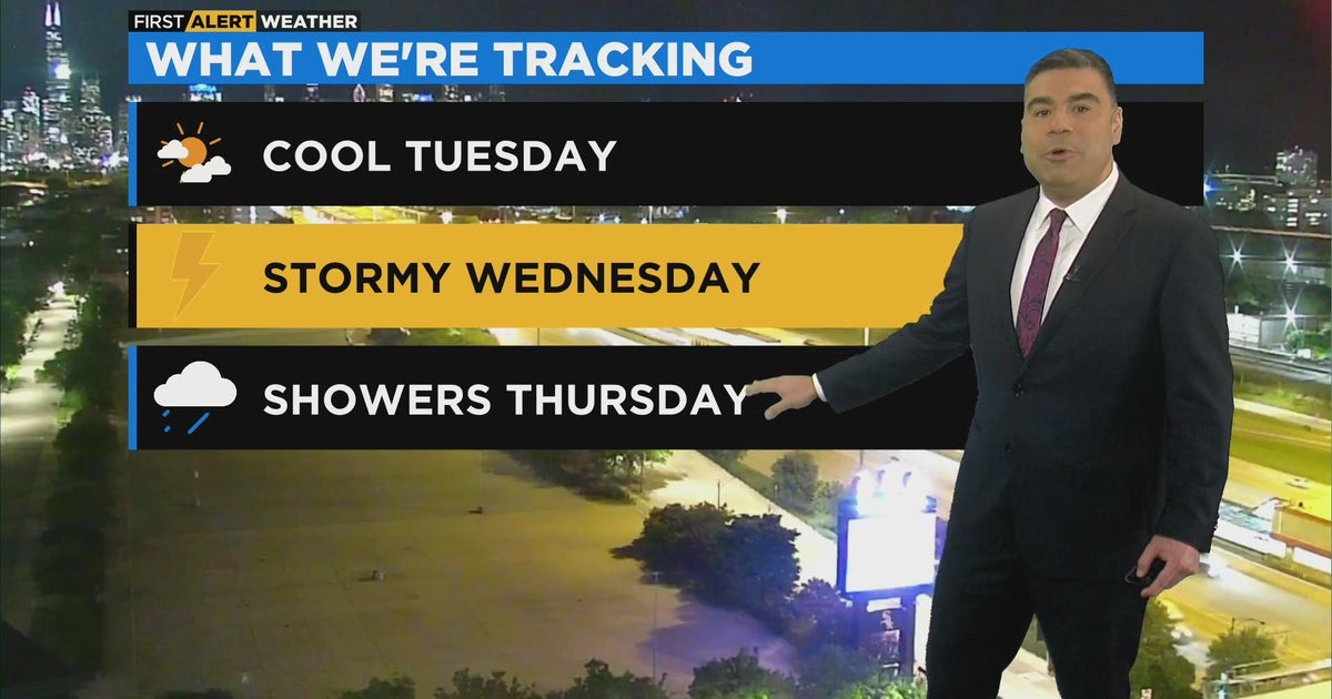 Chicago First Alert Weather: Cool Tuesday, stormy Wednesday - CBS Chicago