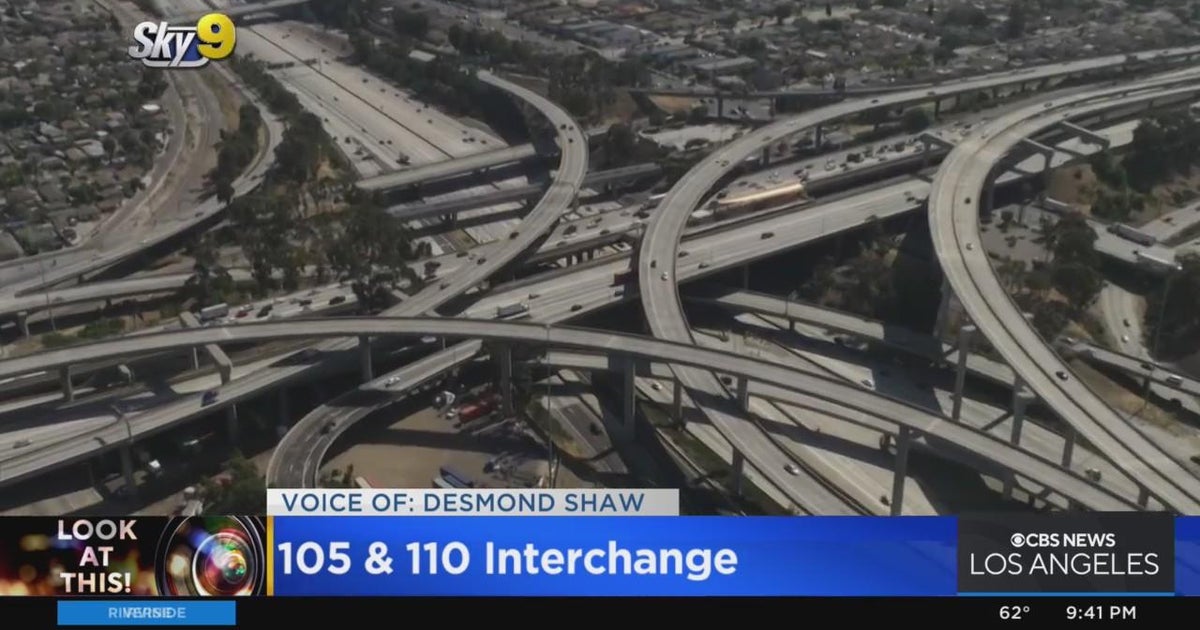 Look At this: 105 & 110 Interchange - CBS Los Angeles