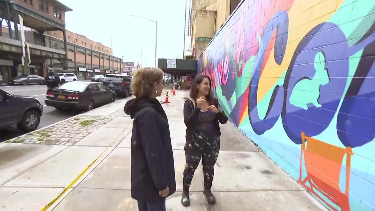 Artist Danielle Mastrion's gives detailed tour of her new "Welcome to ...