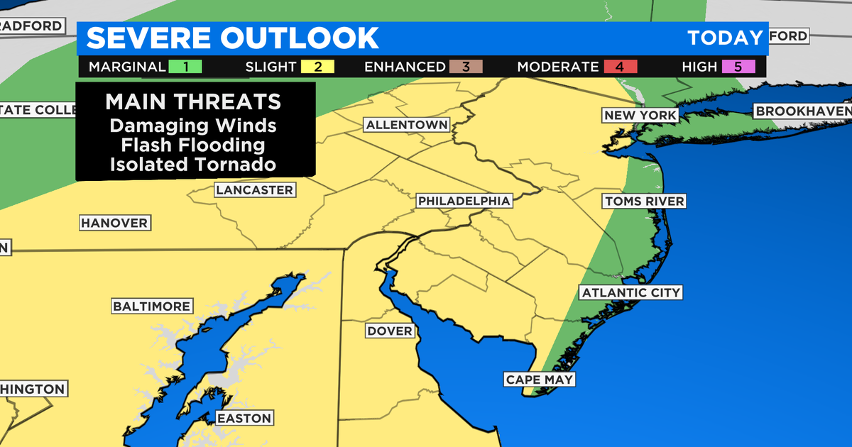 Philadelphia Weather: Severe Storm To Bring Potential For Damaging ...