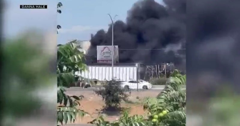 Firefighters Contain Fire At Modesto Junkyard - CBS Sacramento