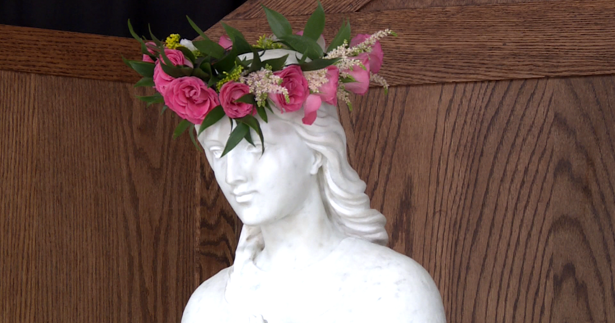 Statue commemorating victims of 1958 Our Lady of Angels fire returned ...