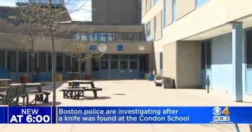 Knife found at Condon School in South Boston - CBS Boston