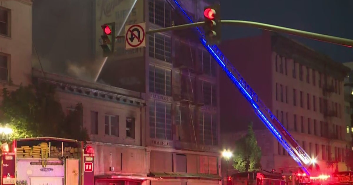 Large Fire In Downtown Stockton Prompts Massive Response From Fire ...