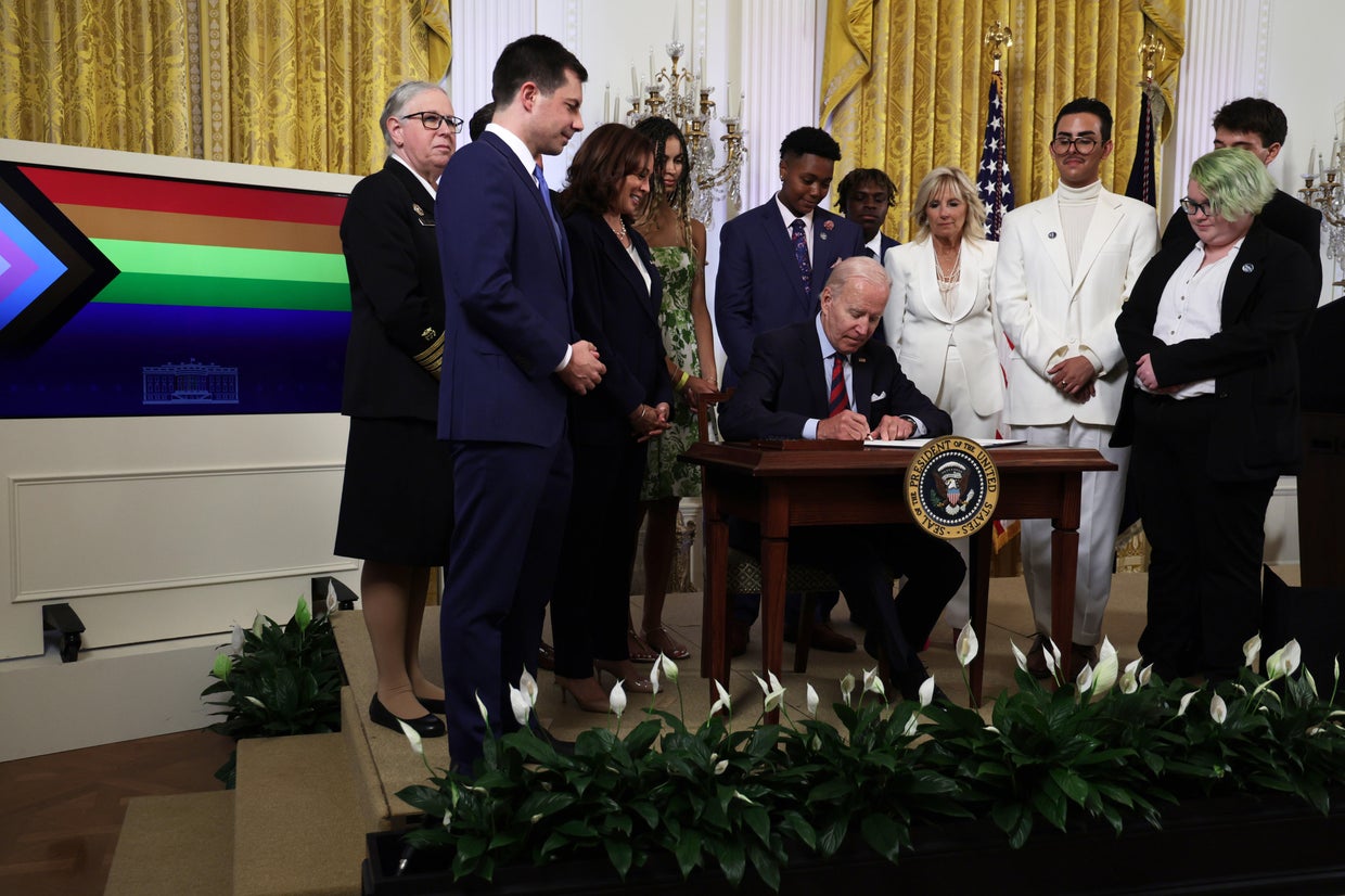 Biden announces executive actions targeting anti-LGBTQ laws at White ...