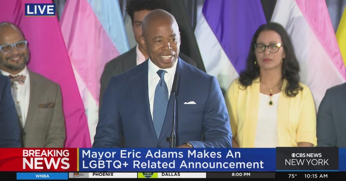 Mayor Adams announces resources for LGBTQ+ community - CBS New York