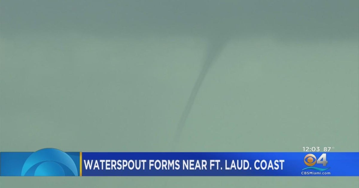 Waterspout forms near Fort Lauderdale coast - CBS Miami