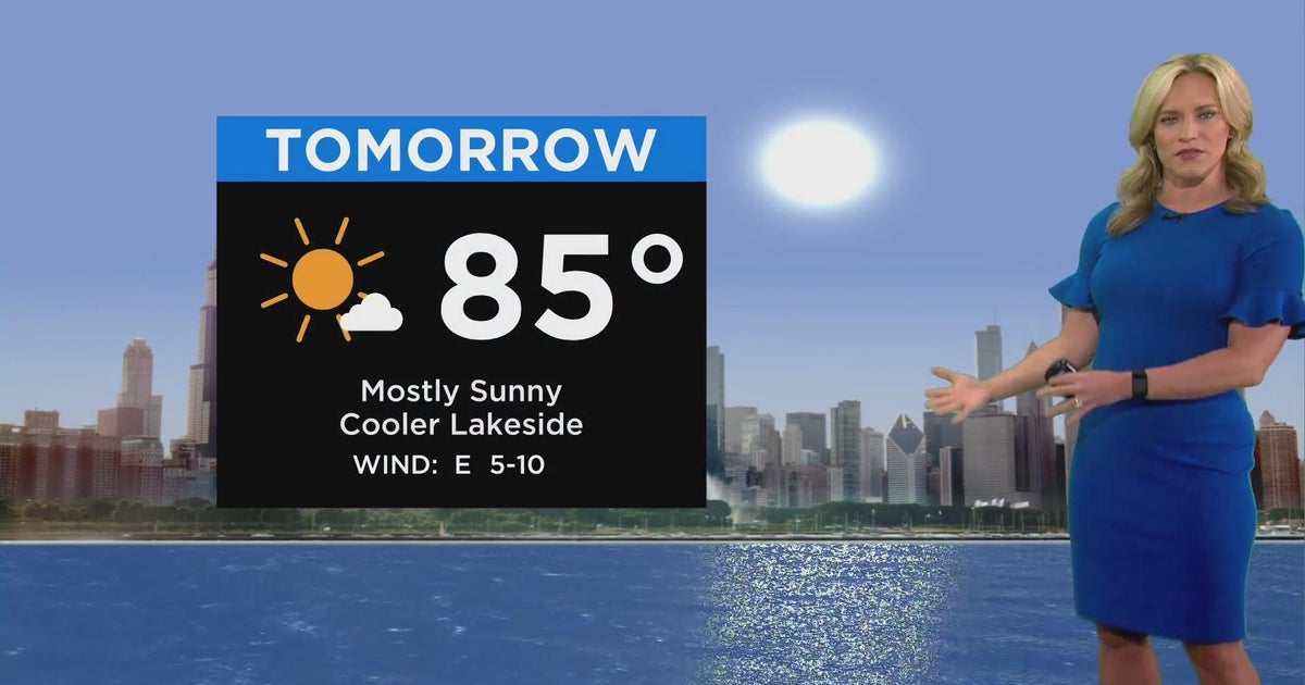 Chicago First Alert Weather: Temperatures in the 80s Wednesday - CBS ...