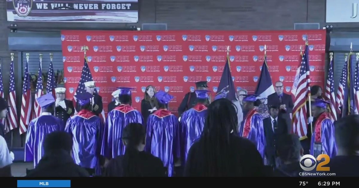 FDNY high school graduation ceremony held on Randall's Island - CBS New ...