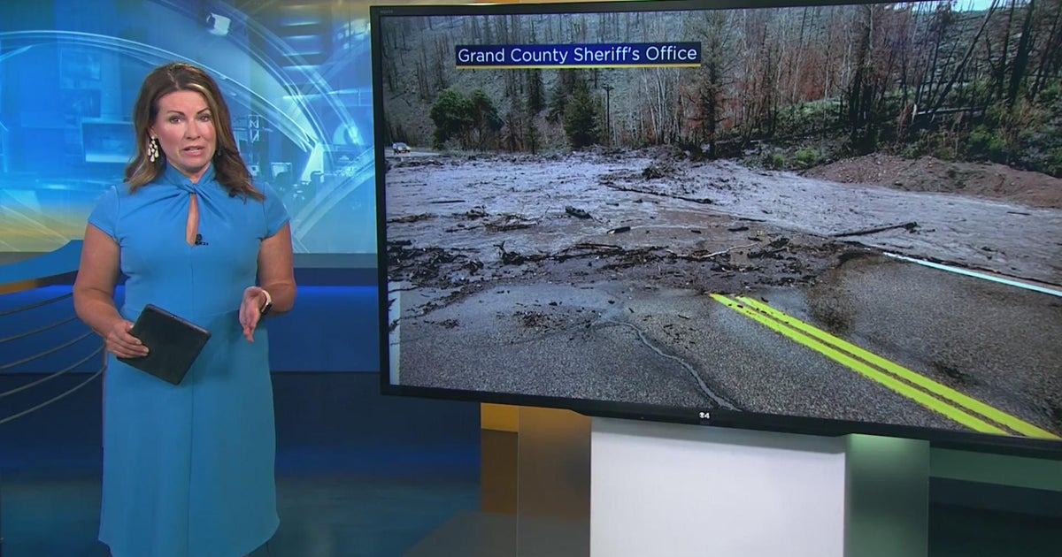 Rock, mudslide closes Highway 125 north of Granby in Grand County - CBS ...