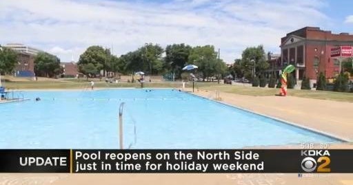 North Side's Sue Murray Pool reopens - CBS Pittsburgh