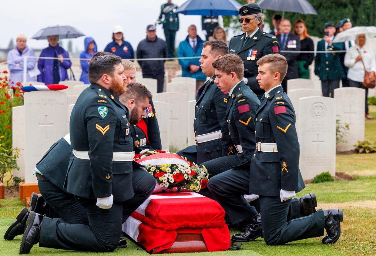 7 World War I soldiers given military burial after their remains were ...