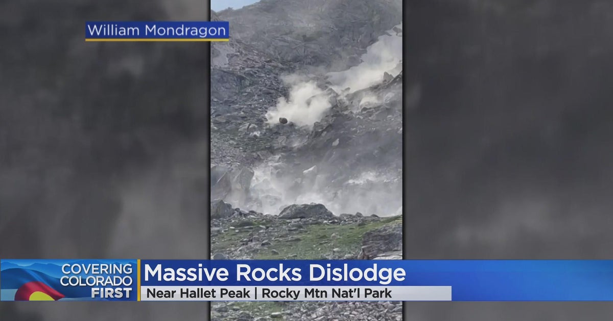 Rock slide on Hallett Peak in Rocky Mountain National Park - CBS Colorado