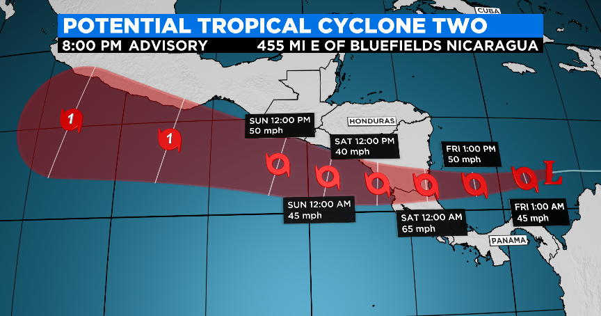 Tracking The Tropics: Potential Tropical Cyclone Two continues to move ...