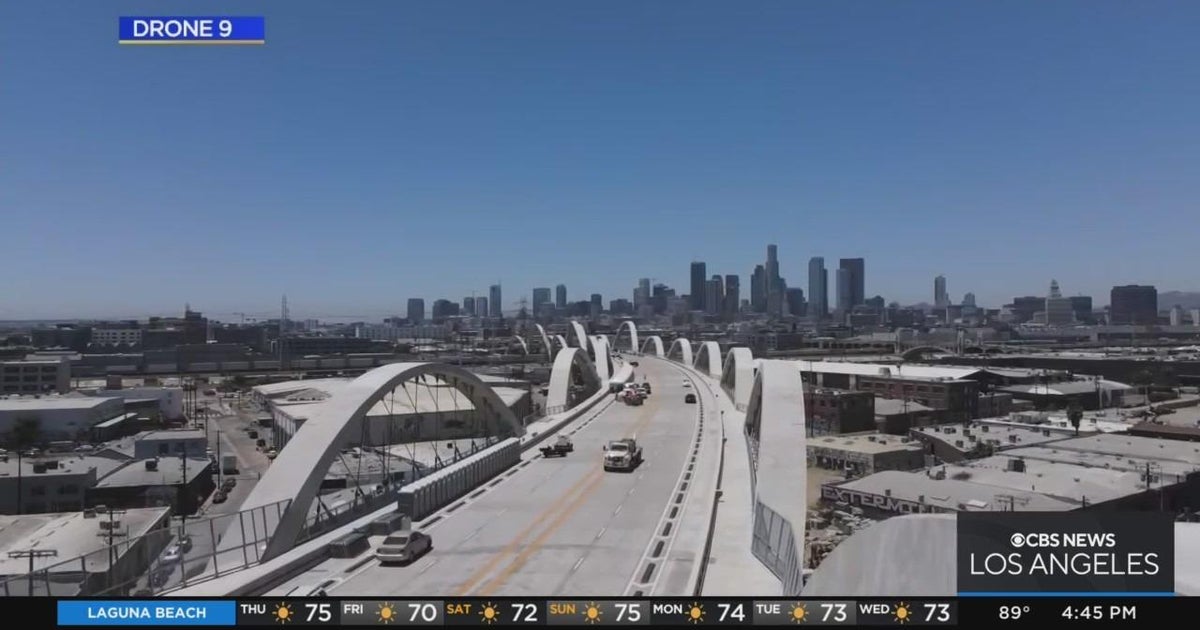 New 6th Street viaduct bridge opens to public this weekend - CBS Los ...