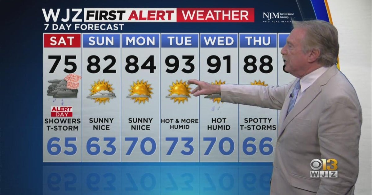 Bob Turk Has Your Friday Night Forecast - CBS Baltimore