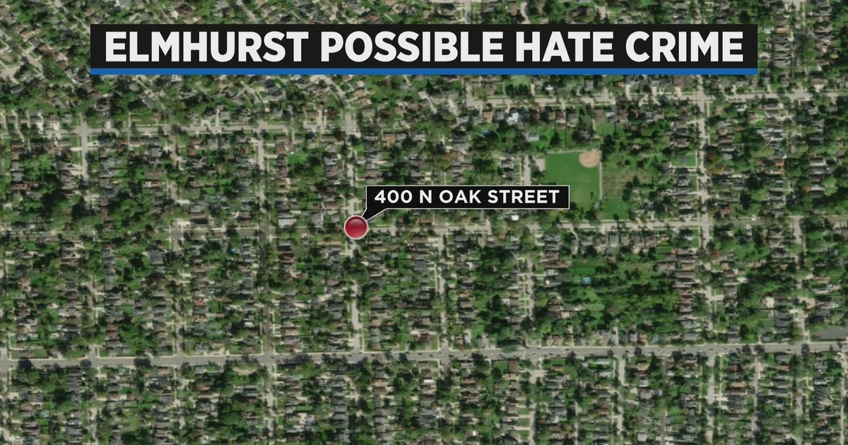 Elmhurst Police investigate possible hate crime - CBS Chicago