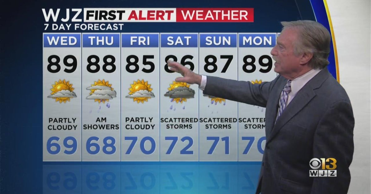 Bob Turk Has Your Tuesday Evening Forecast - CBS Baltimore