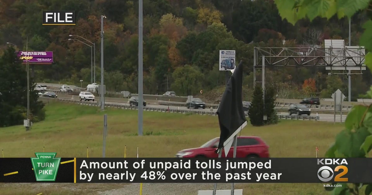 Amount of unpaid turnpike tolls sees increase - CBS Pittsburgh