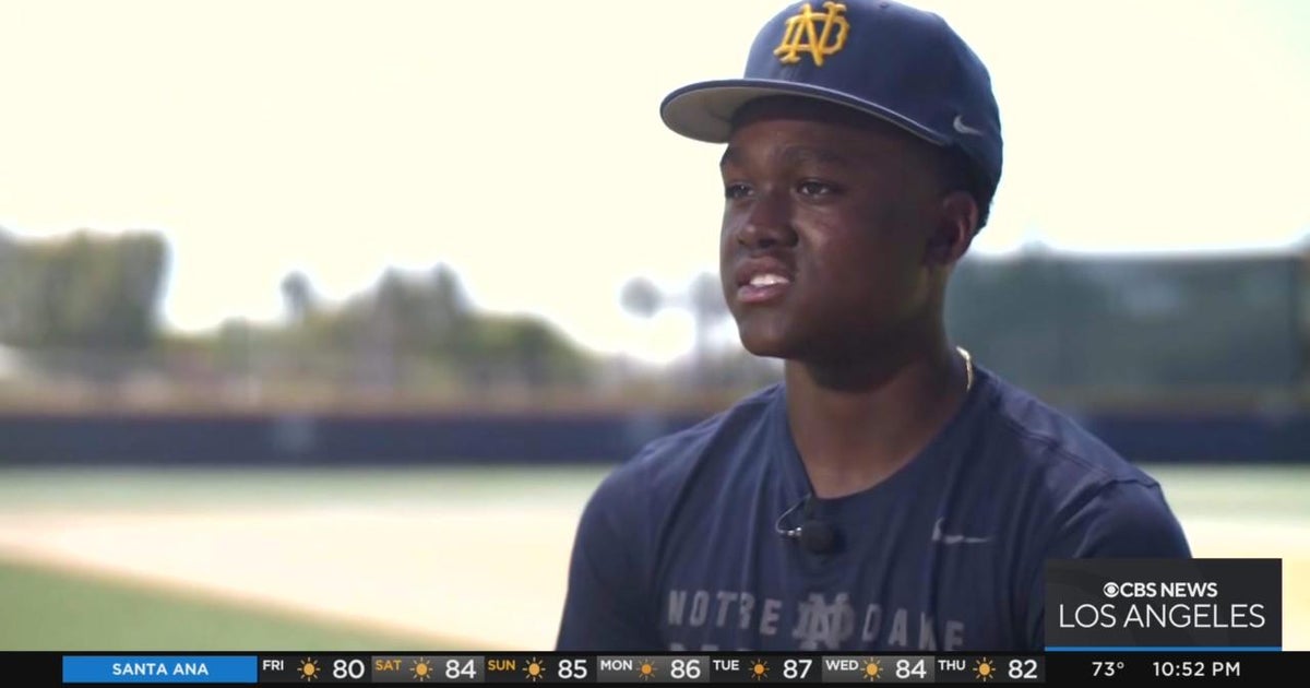 Dean West adds to rich baseball history at Notre Dame HS - CBS Los Angeles