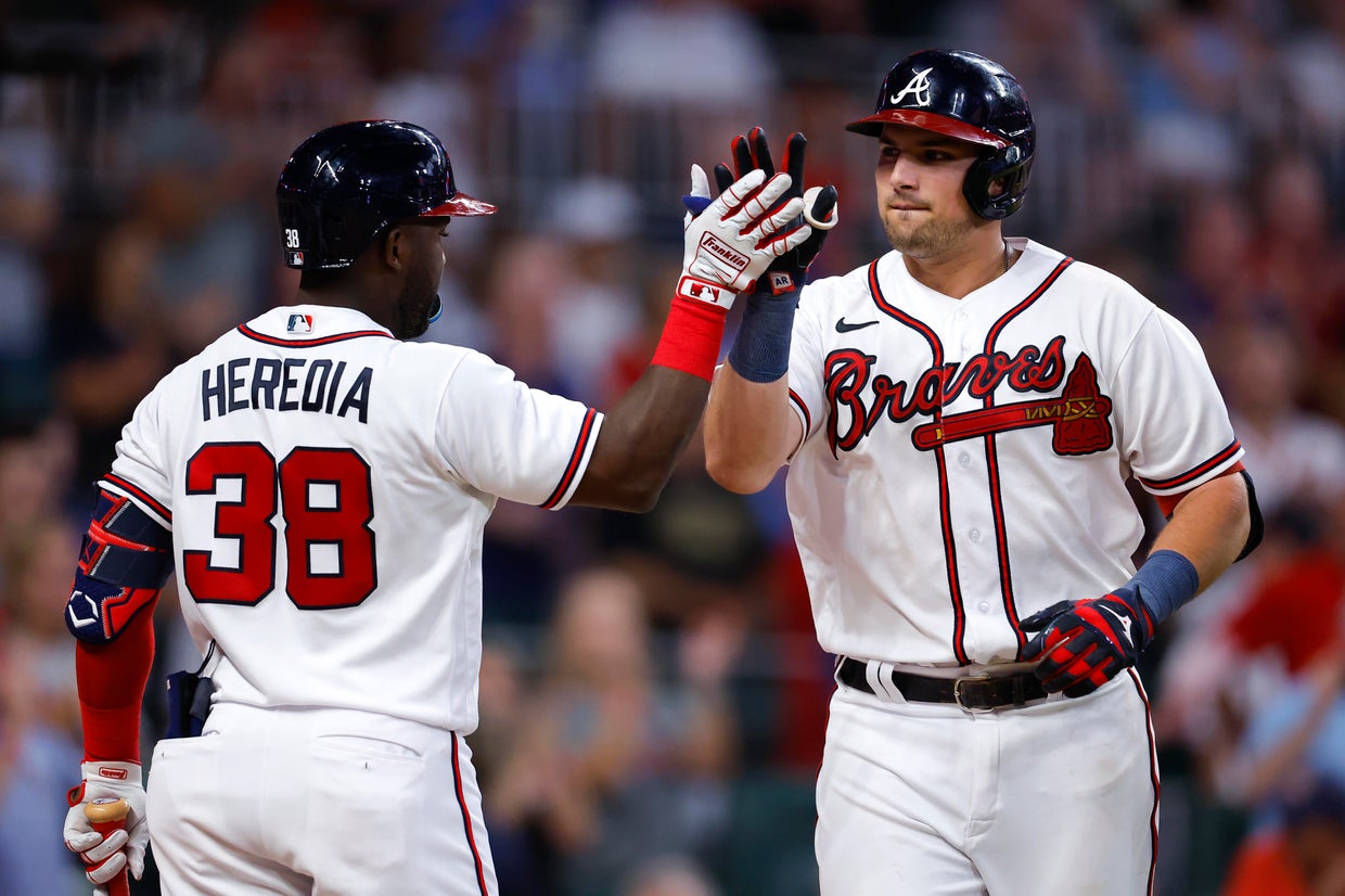Riley, Wright lead streaking Braves to 7-2 win over Angels - CBS Los ...