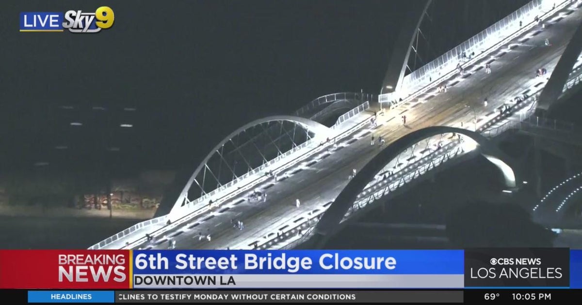 6th Street Bridge closed for third straight night - CBS Los Angeles